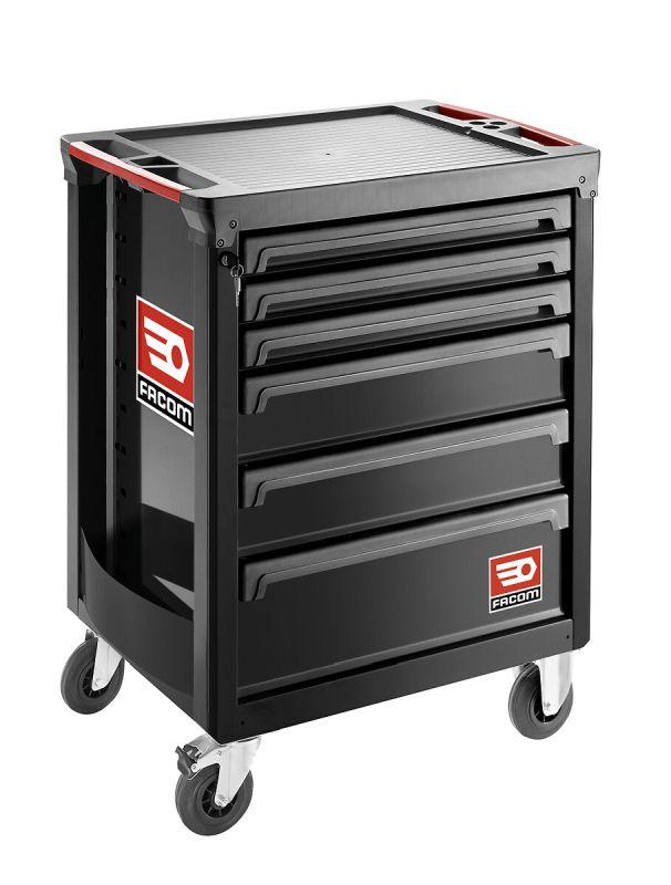 ROLL.6NM3A Roller cabinet 6 drawers 3 modules per drawer black facom .pl
