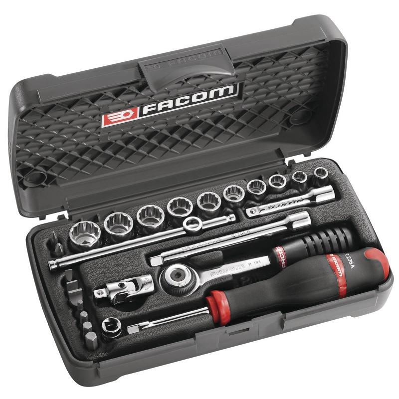 FACOM R.426AP - zestaw nasadek 1/4" w kasecie, 5,5 mm - 14 mm